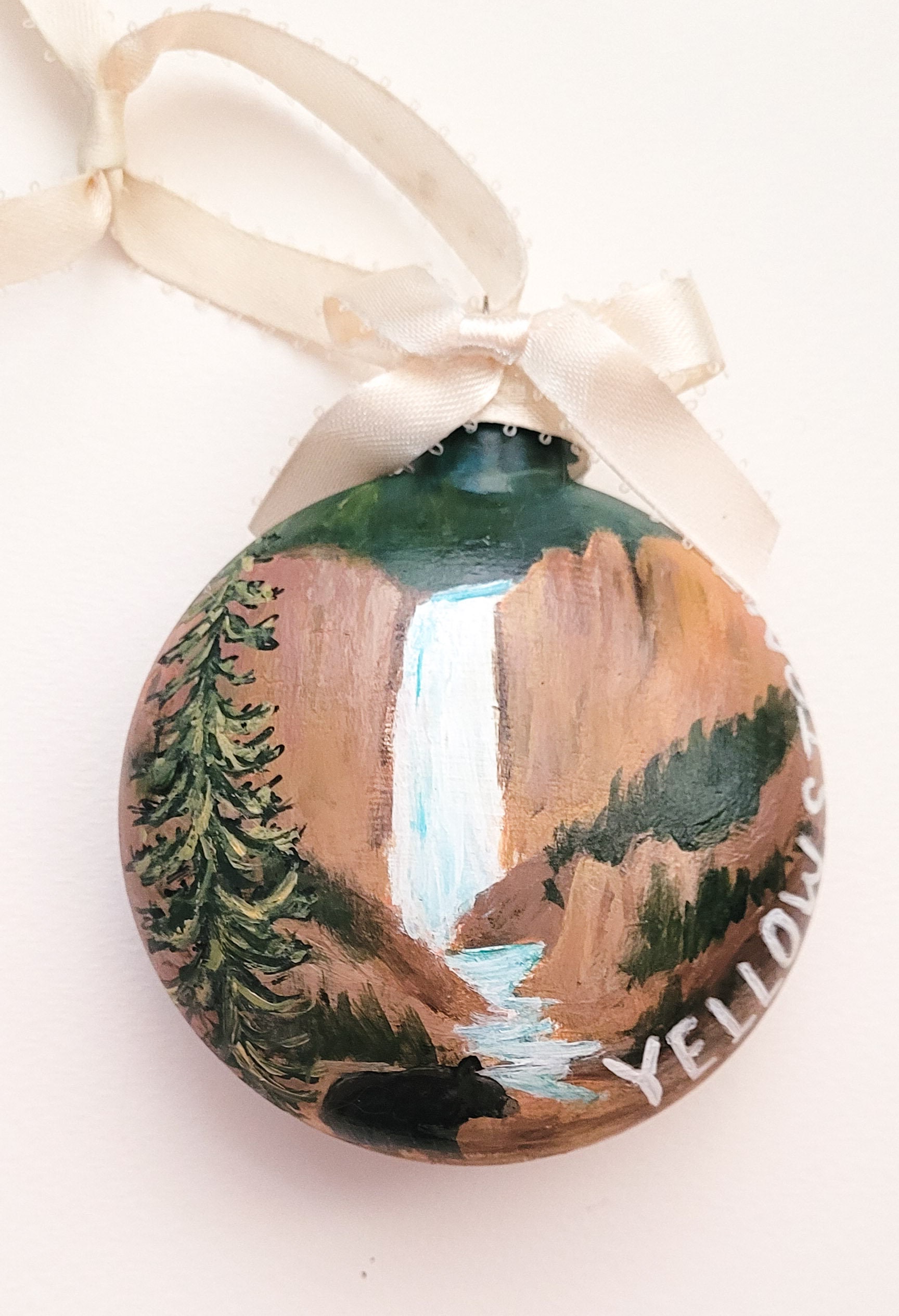 Yellowstone National Park Ornament | Souvenirs | Keepsake | Hand ...