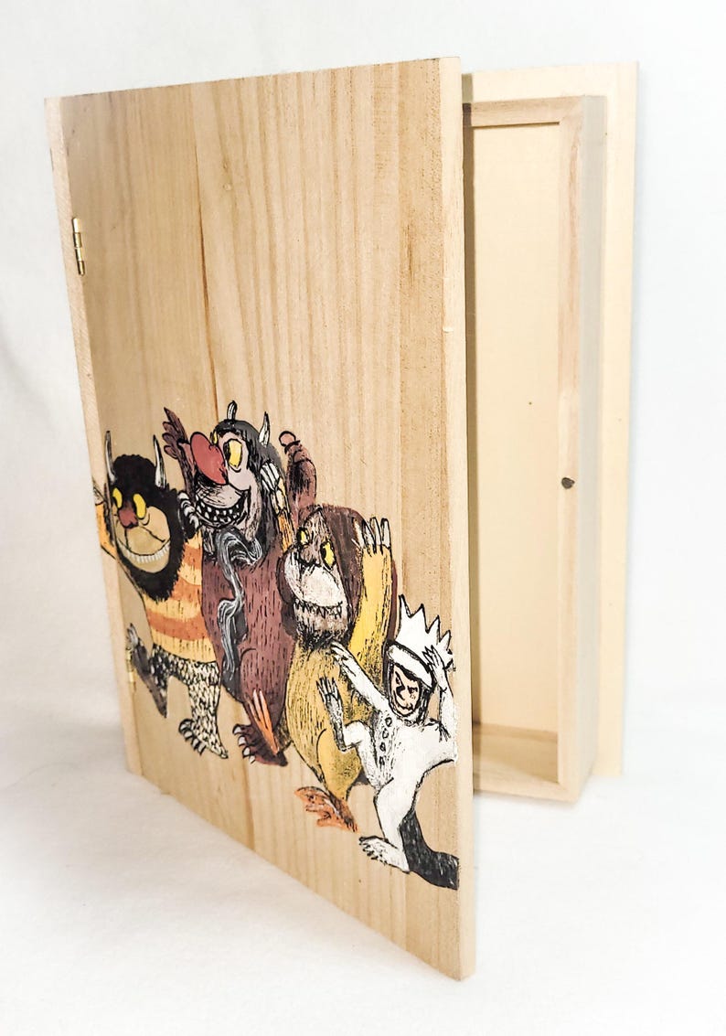 Where the Wild Things Are Keepsake Box | Hand Painted Wooden Memory Box ...
