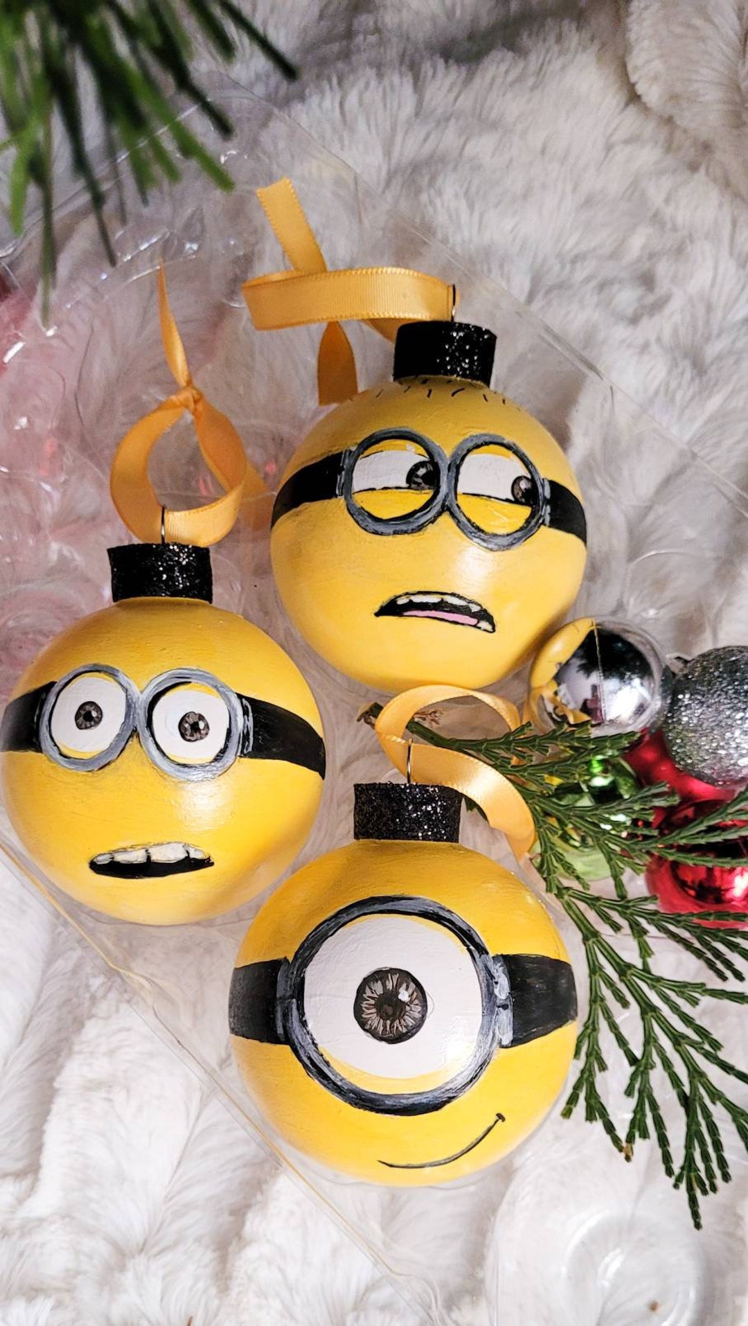 MINION Ornament Set | Despicable Me | Christmas Bulbs - Etsy