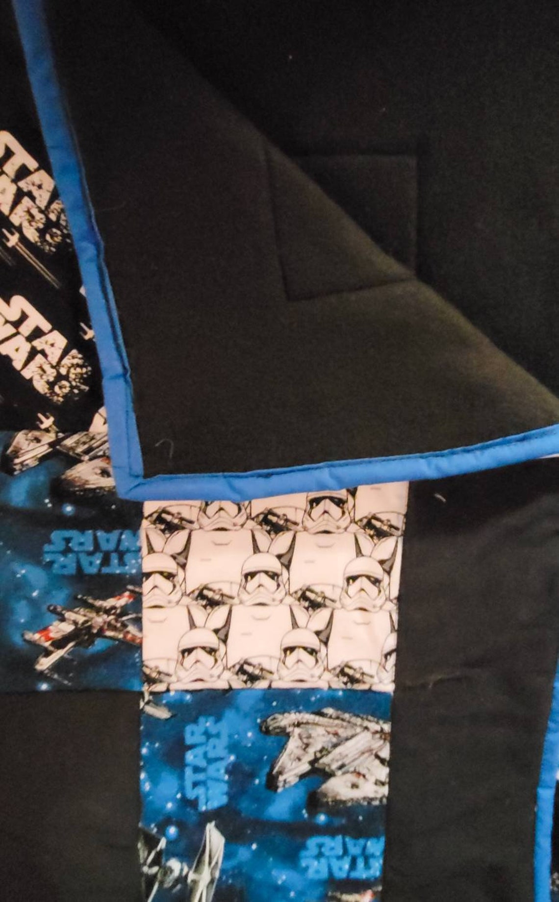 STAR WARS Quilted Cotton and Cotton and Flannel Throw Blanket - Etsy