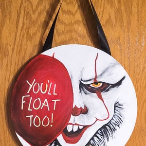 PENNYWISE IT You'll Float Too Halloween Blacklight / Glow in the Dark ...