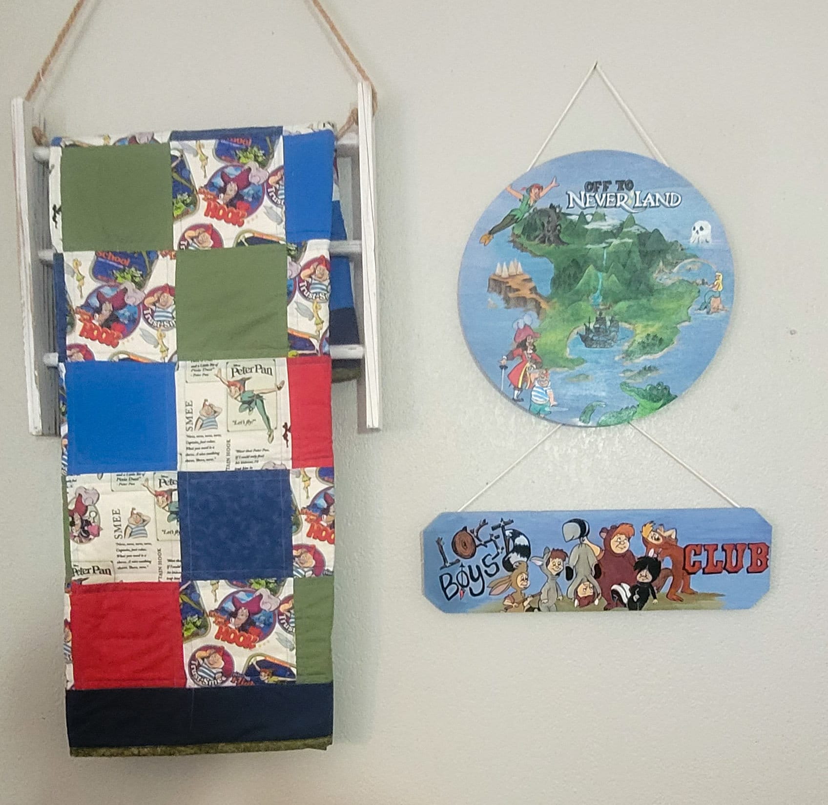 Peter Pan Nursey Decor | Stool | Hanging Rack | Wall Hanger | Baby ...
