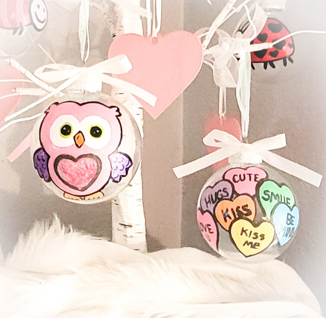 VALENTINE'S Day Tree Decor Love Bugs Ornament Set - Etsy