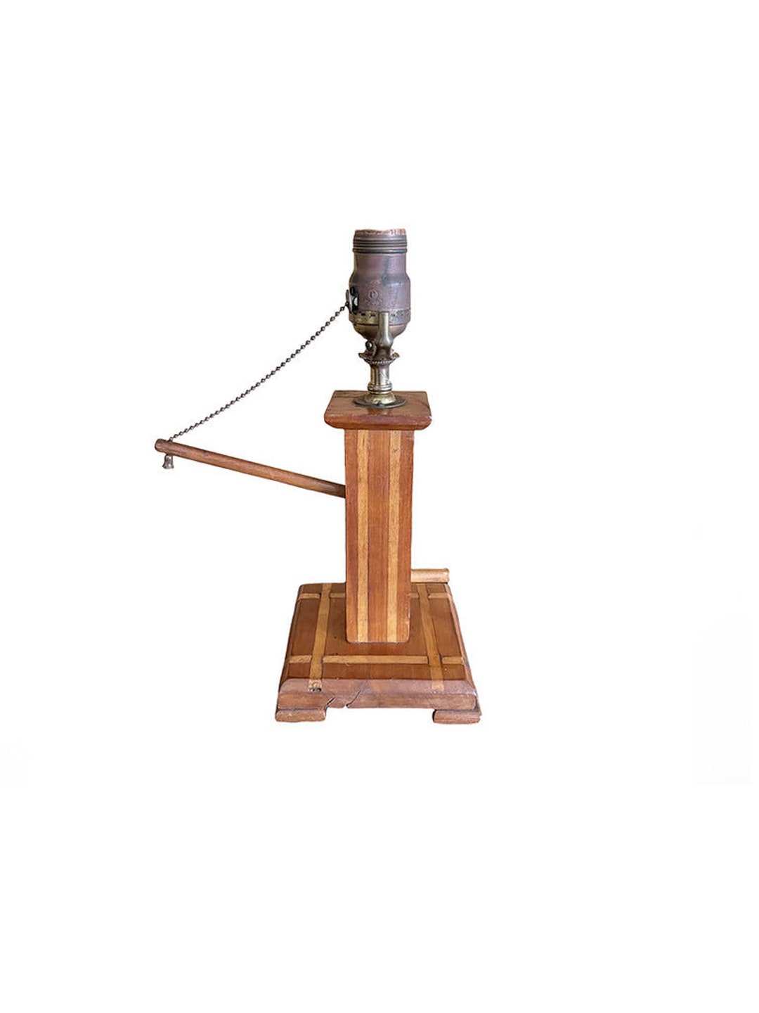 Petite Rustic Folk Tramp Art Style Desk Lamp - Etsy