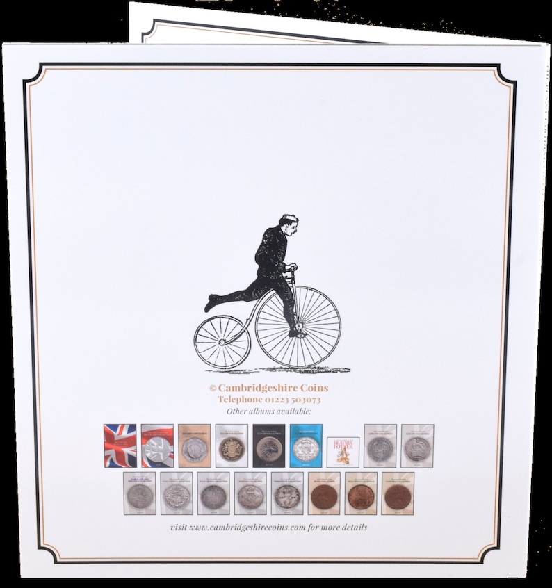 The Penny Farthing Bike Cycle Coin Collectors Album Includes Old ...