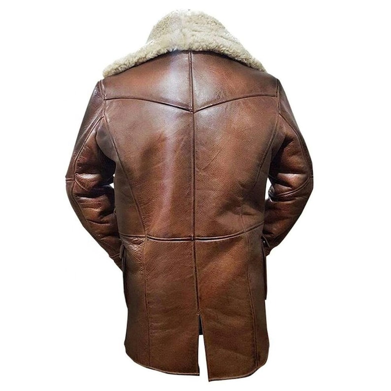 Men's Coat Brown Genuine Leather Jacket - Etsy