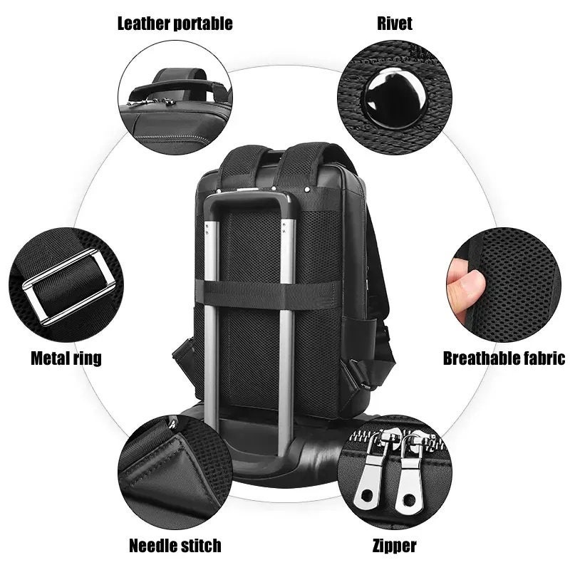 Stylish Leather Backpack Laptop Leather Unisex Mens Womens - Etsy