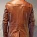 Men's Half Length Jacket in Light Brown Leather - Etsy