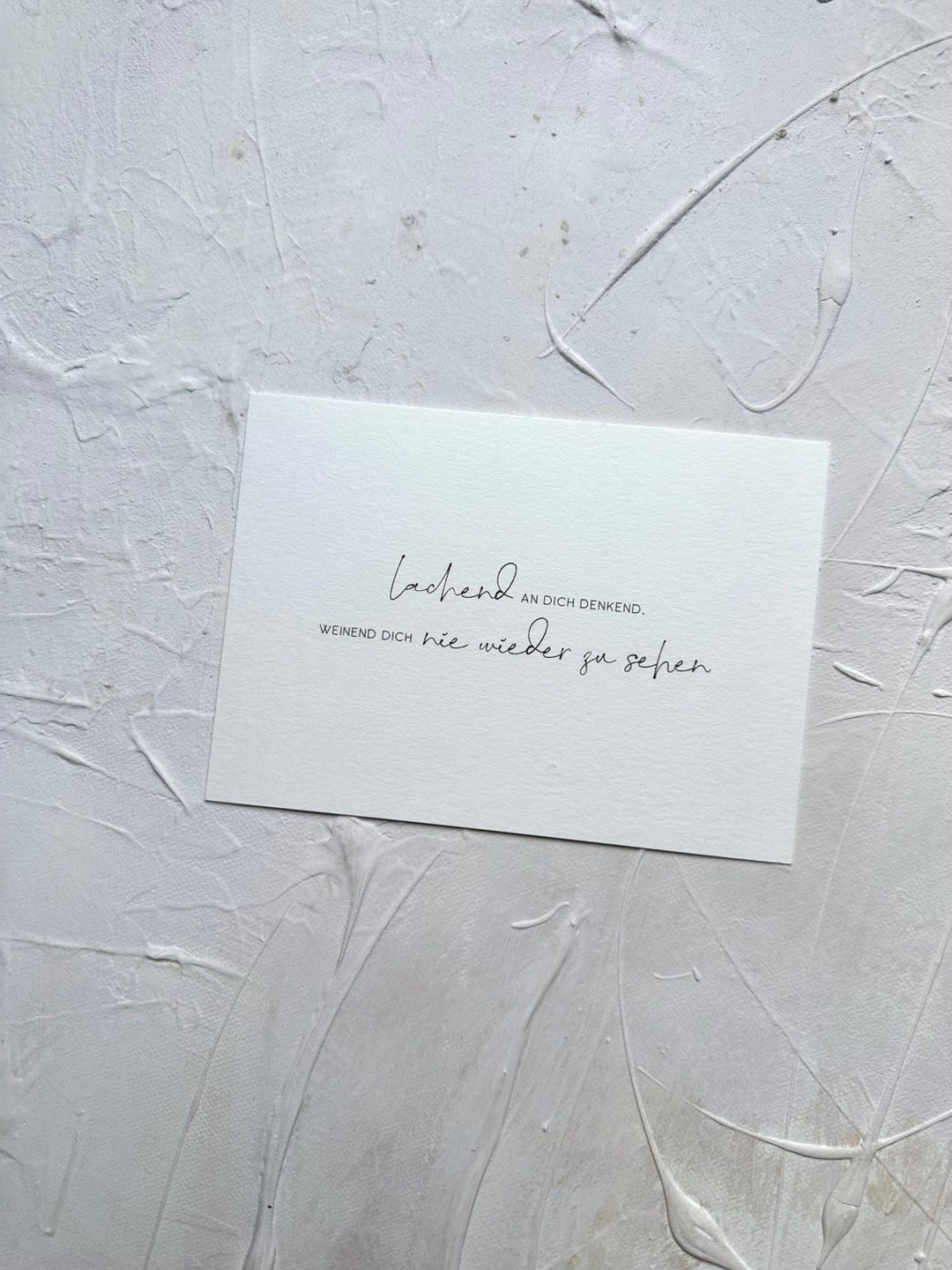 Mourning Card Condolence Card Modern Mourning Card Laughing Thinking of ...