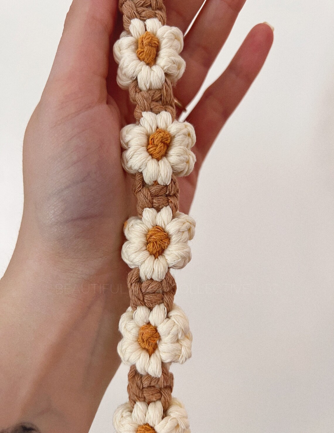 Flower Lanyard | Macrame Keychain | Macrame Daisy | Lanyard for Keys ...