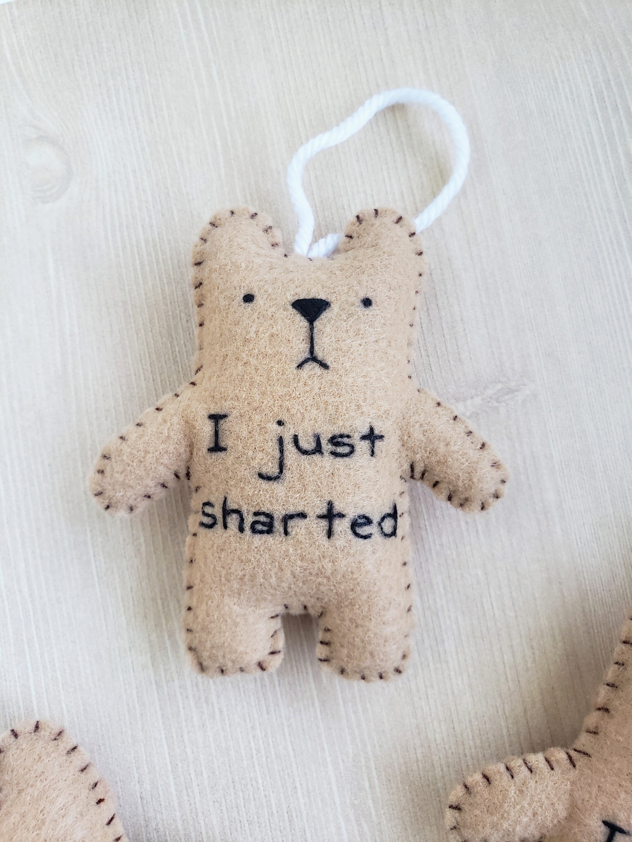 ONE I Just Sharted Bear Funny Christmas Decor, Gifts for Him Men Wife ...