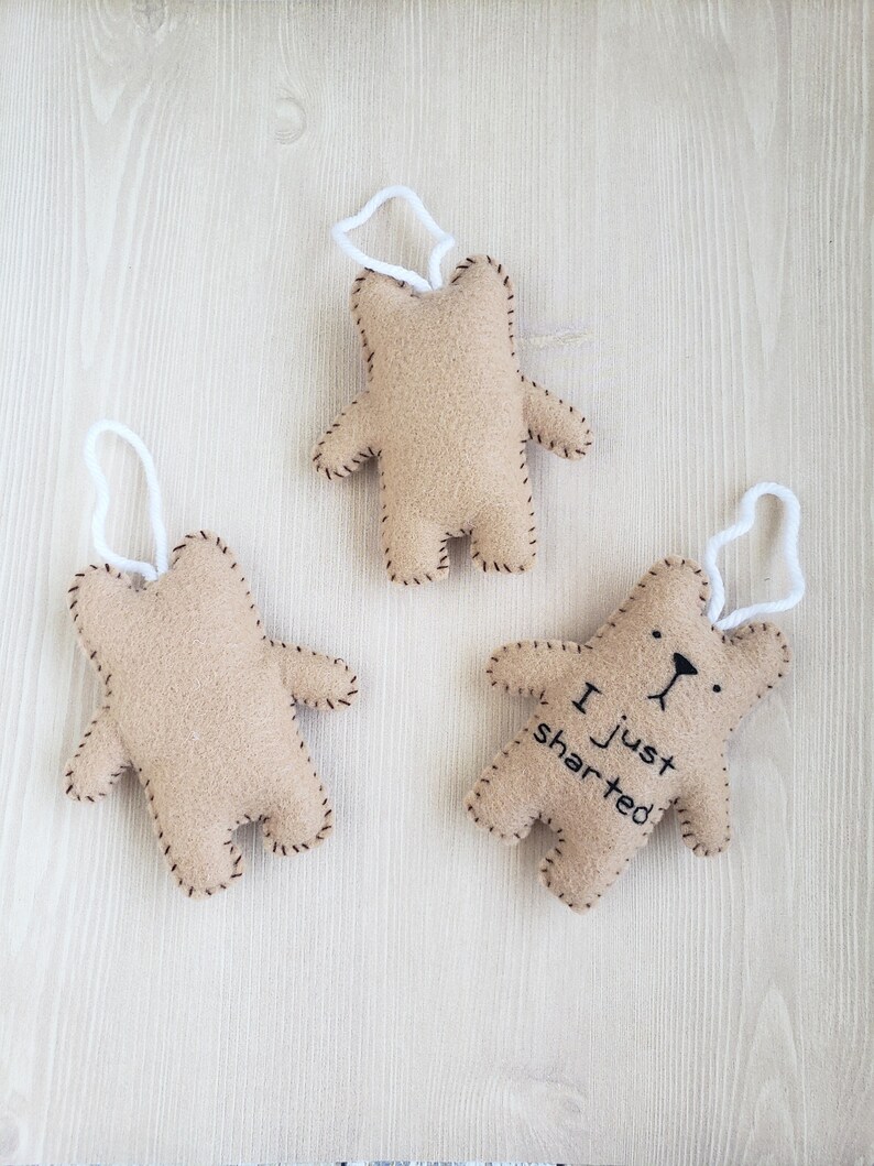 ONE I Just Sharted Bear Funny Christmas Decor, Gifts for Him Men Wife ...