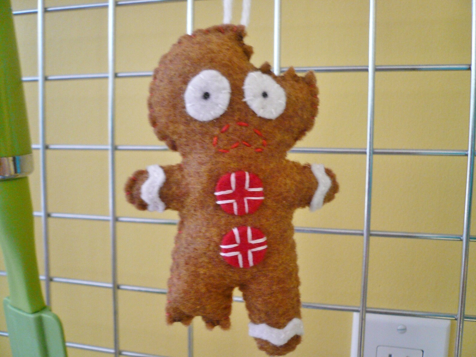 Scared Gingerbread Man Ornament bitten gingerbread funny | Etsy