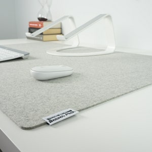Custom Size Merino Wool Desk Mat, Custom Felt Desk Mat, Personalized ...