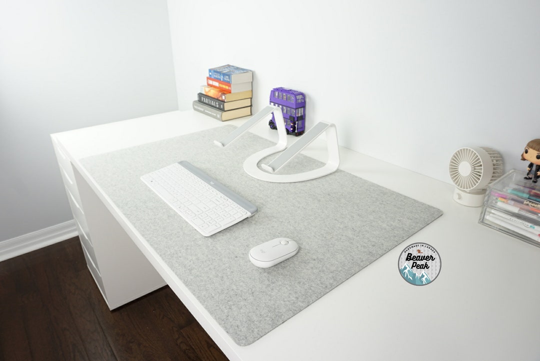 Extra Large Natural Wool Felt Desk Mats XL Desk Pads, XL Mouse Pad ...