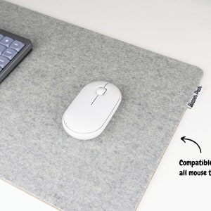 Felt and Cork Desk Mat, Wool and Cork Desk Mat, Anti-microbial Wool ...