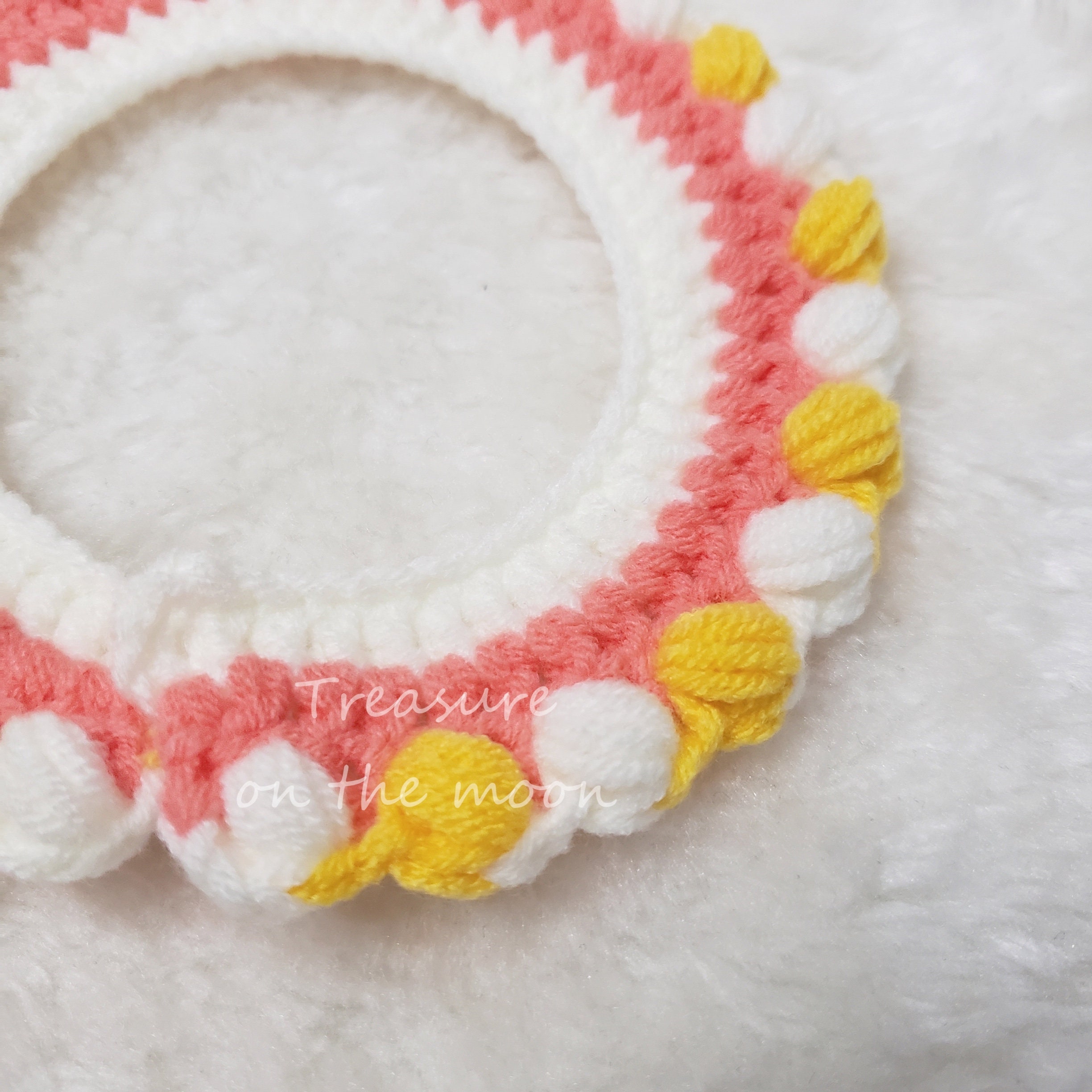 Baby Collar Crochet Pattern Design Digital Strawberries - Etsy