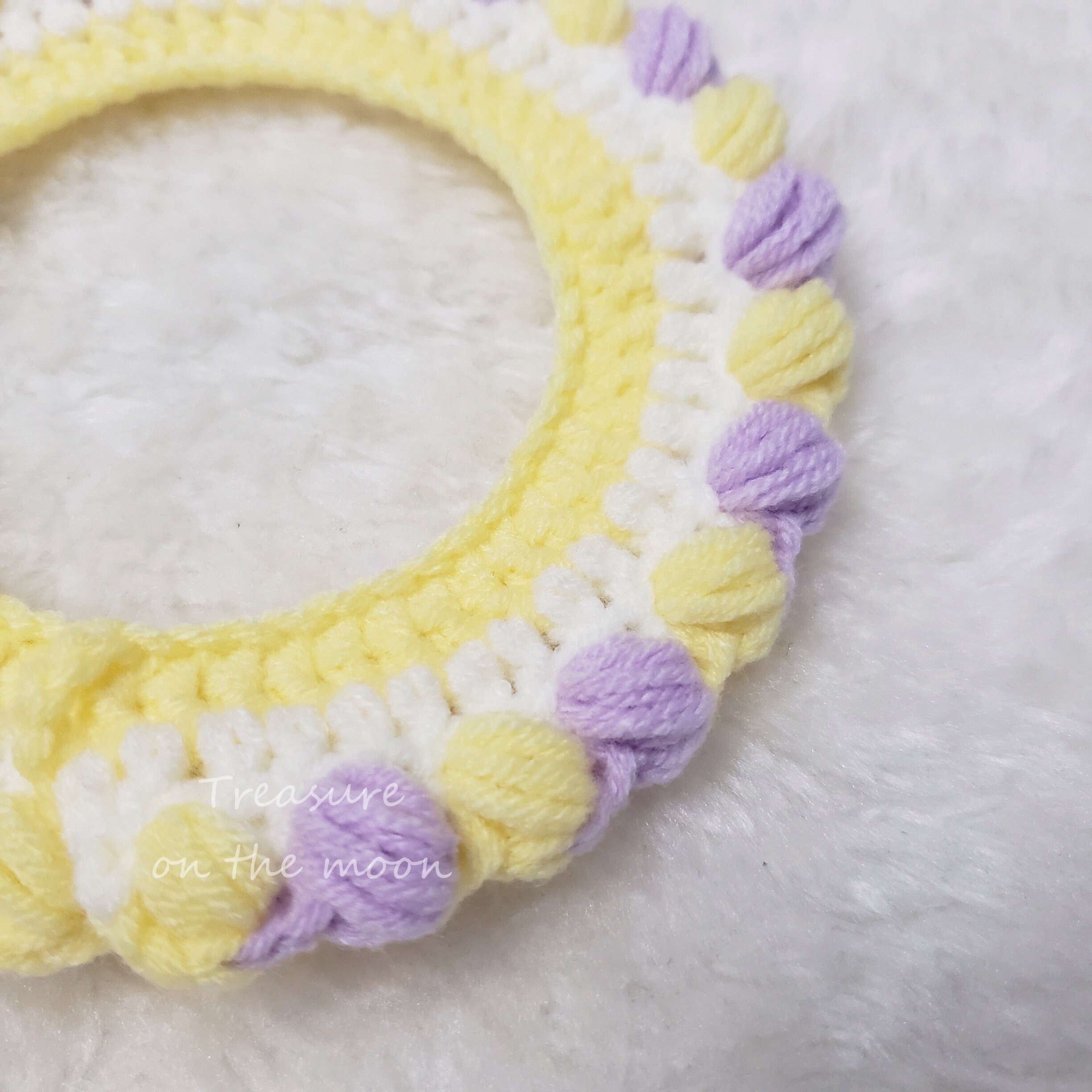 Baby Collar Crochet Pattern Design Digital Strawberries - Etsy