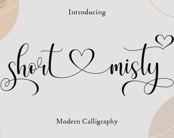 Heart Tail Script | Etsy