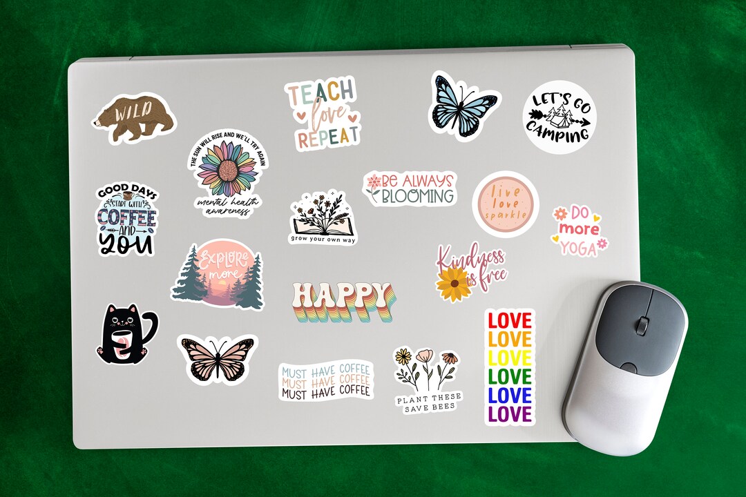 Cute Random Vinyl Sticker Pack, Bullet Journal Stickers, Water Bottle ...