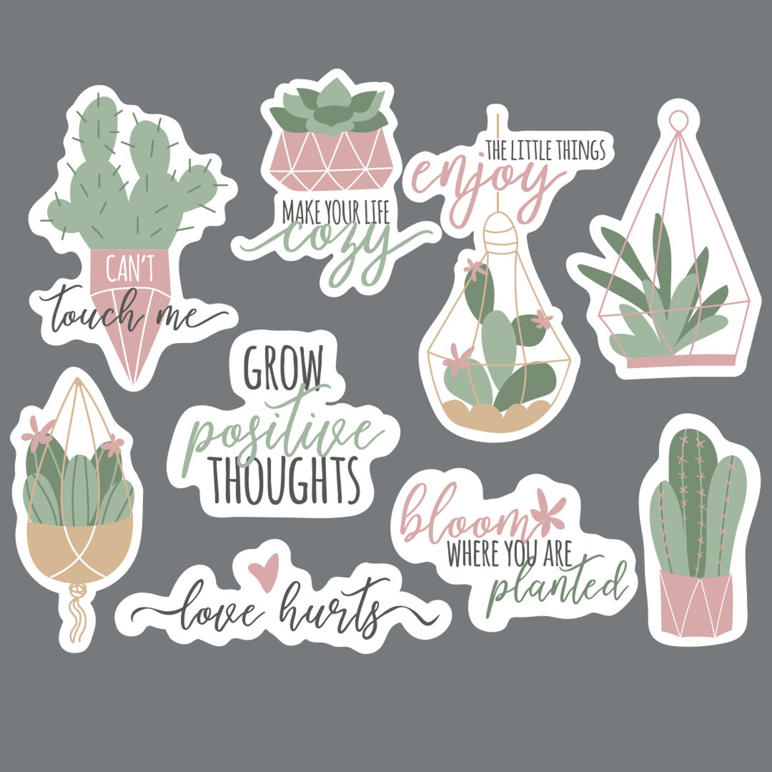 Plant Lover Sticker Plant Sticker for Journal Laptop - Etsy