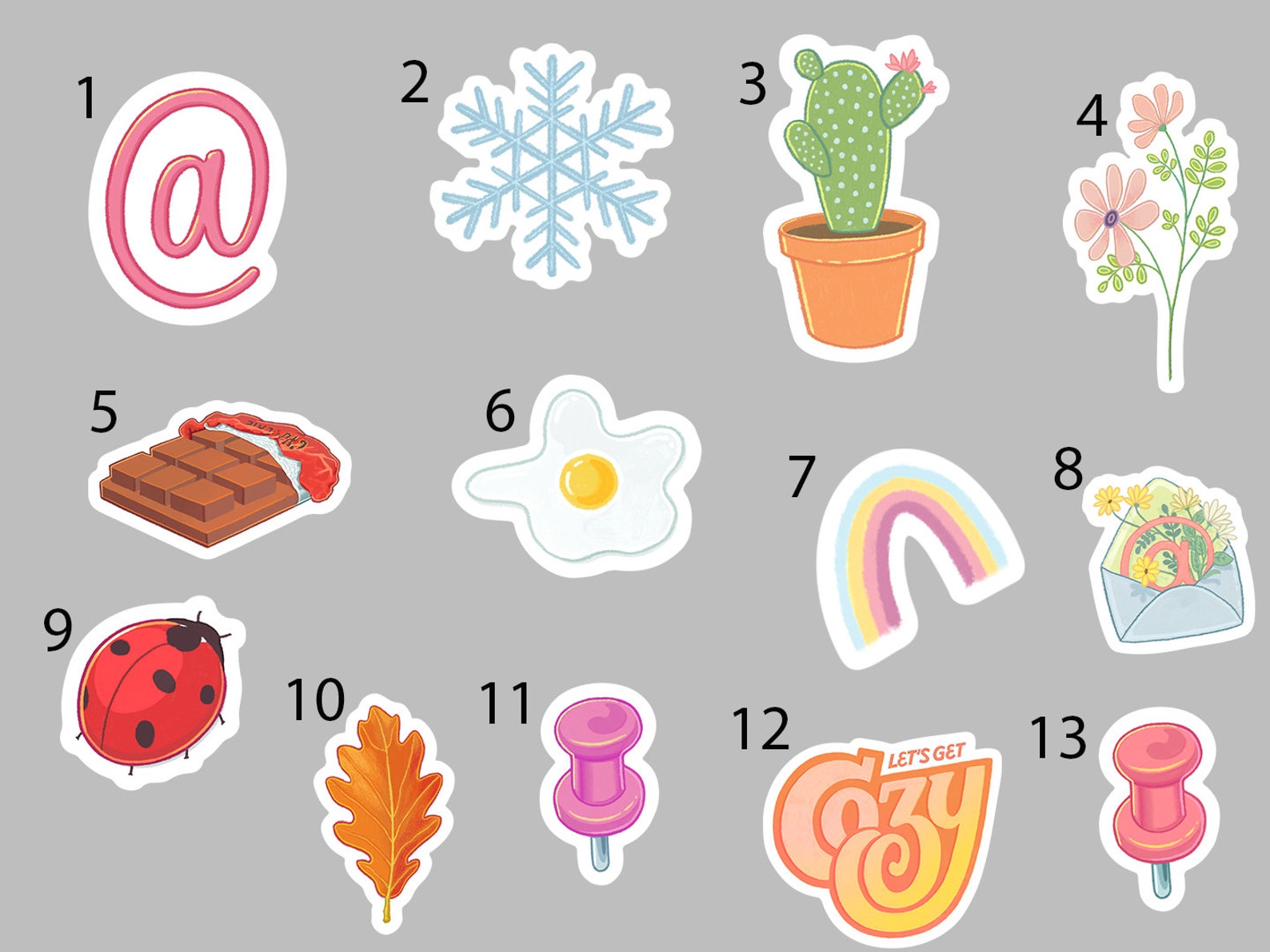 Cute Stickers Pack Aesthetic Stickers Bullet Journal | Etsy