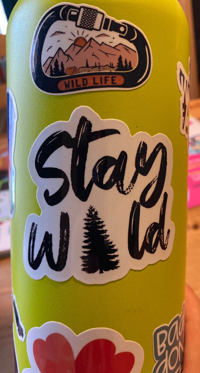 Stay Wild Outdoorsy Sticker Hiking Sticker Laptop Sticker - Etsy