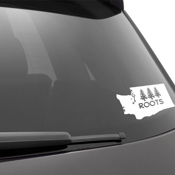 Washington ROOTS Decal PNW Vinyl Decal Permanent Decal - Etsy