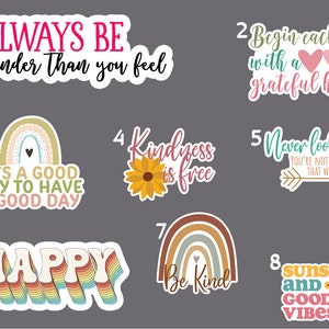 Kindness Stickers, Positive Stickers, Inspirational Stickers ...