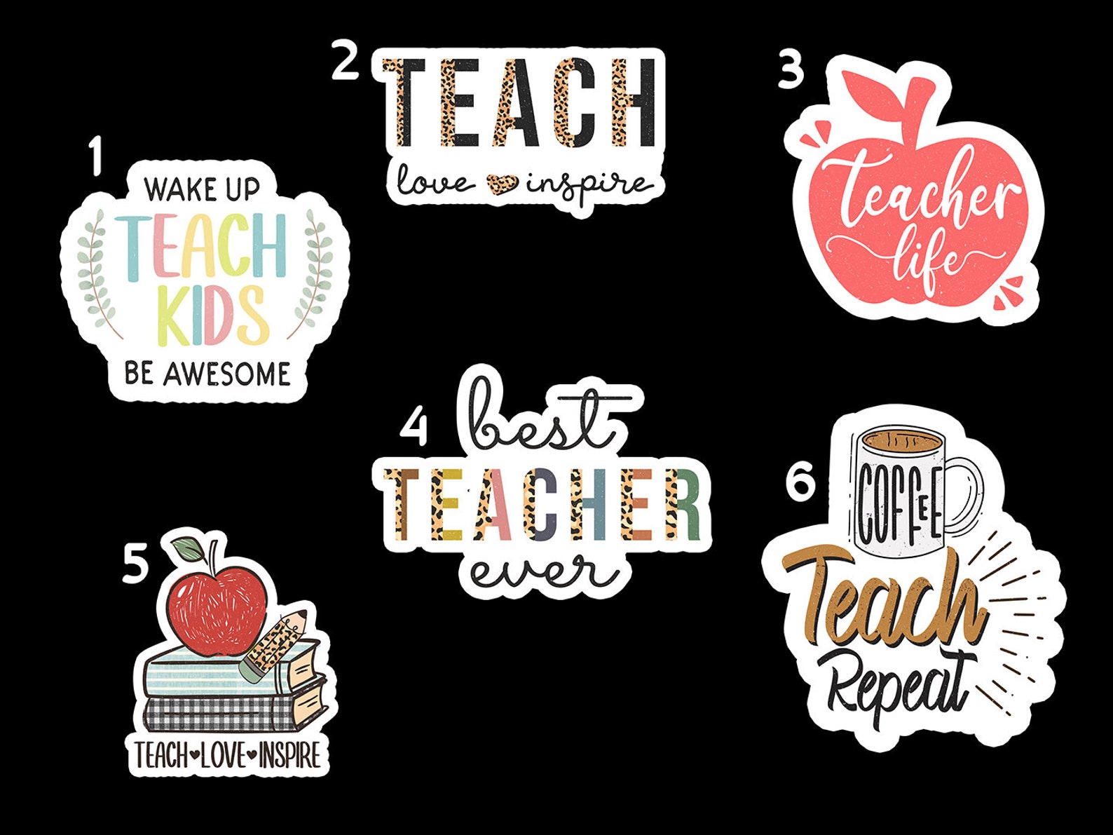 Teacher Vinyl Stickers Gifts for Teachers Teacher Stickers - Etsy