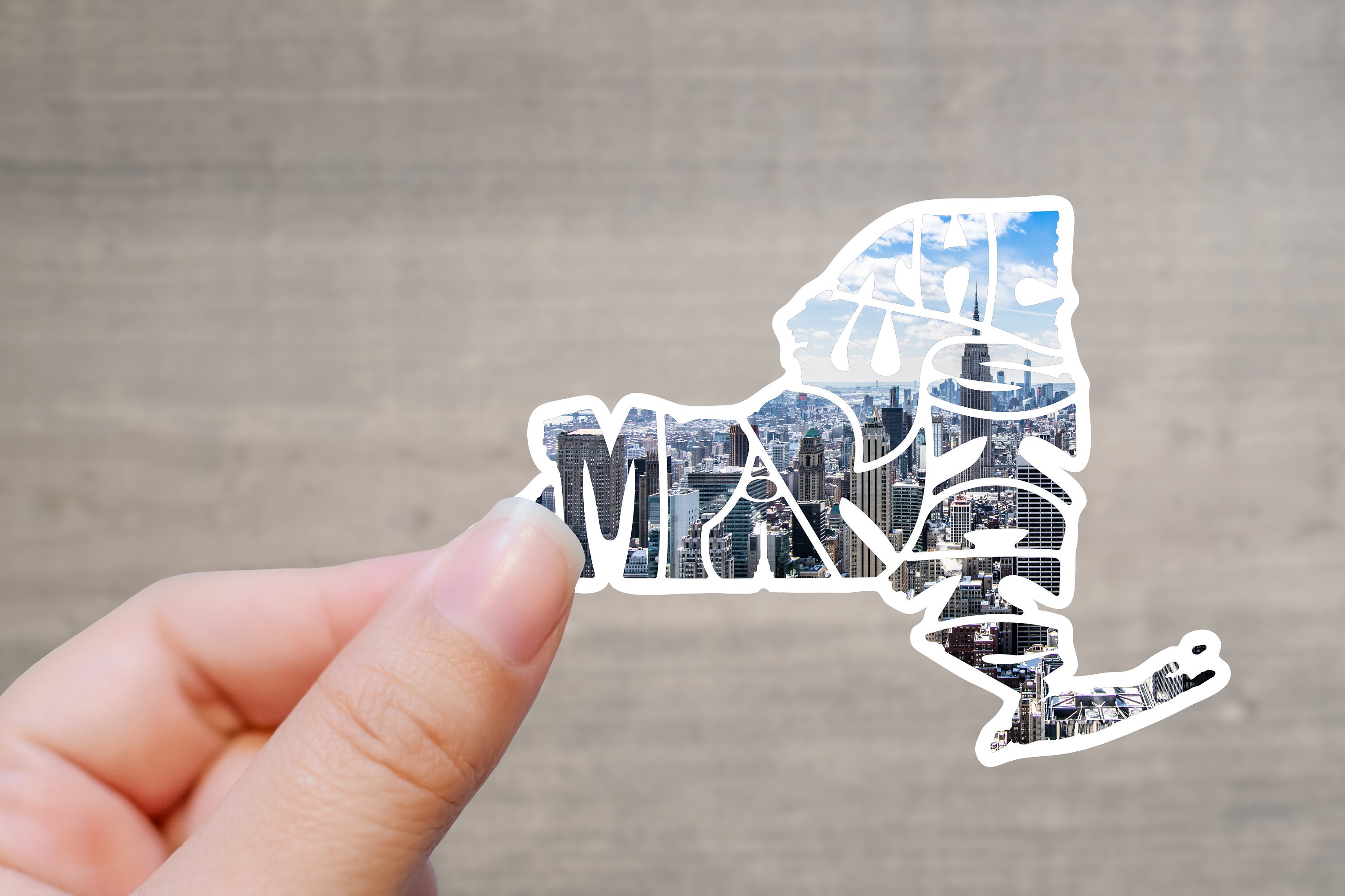 50 States Sticker Gift Idea Car Sticker Waterproof Sticker - Etsy