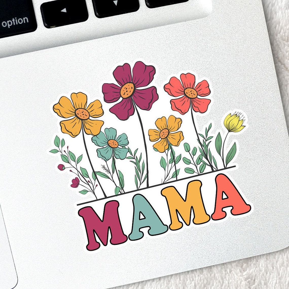 Floral Mama Sticker Cute Mama Vinyl Sticker Mothers Day - Etsy