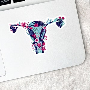 Uterus Sticker, Women's Reproductive Rights Vinyl Sticker, Feminist ...
