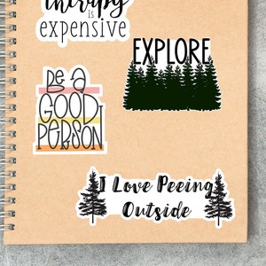 I Love Peeing Outside Sticker, Funny Sticker, Outdoorsy Sticker, Hiking ...