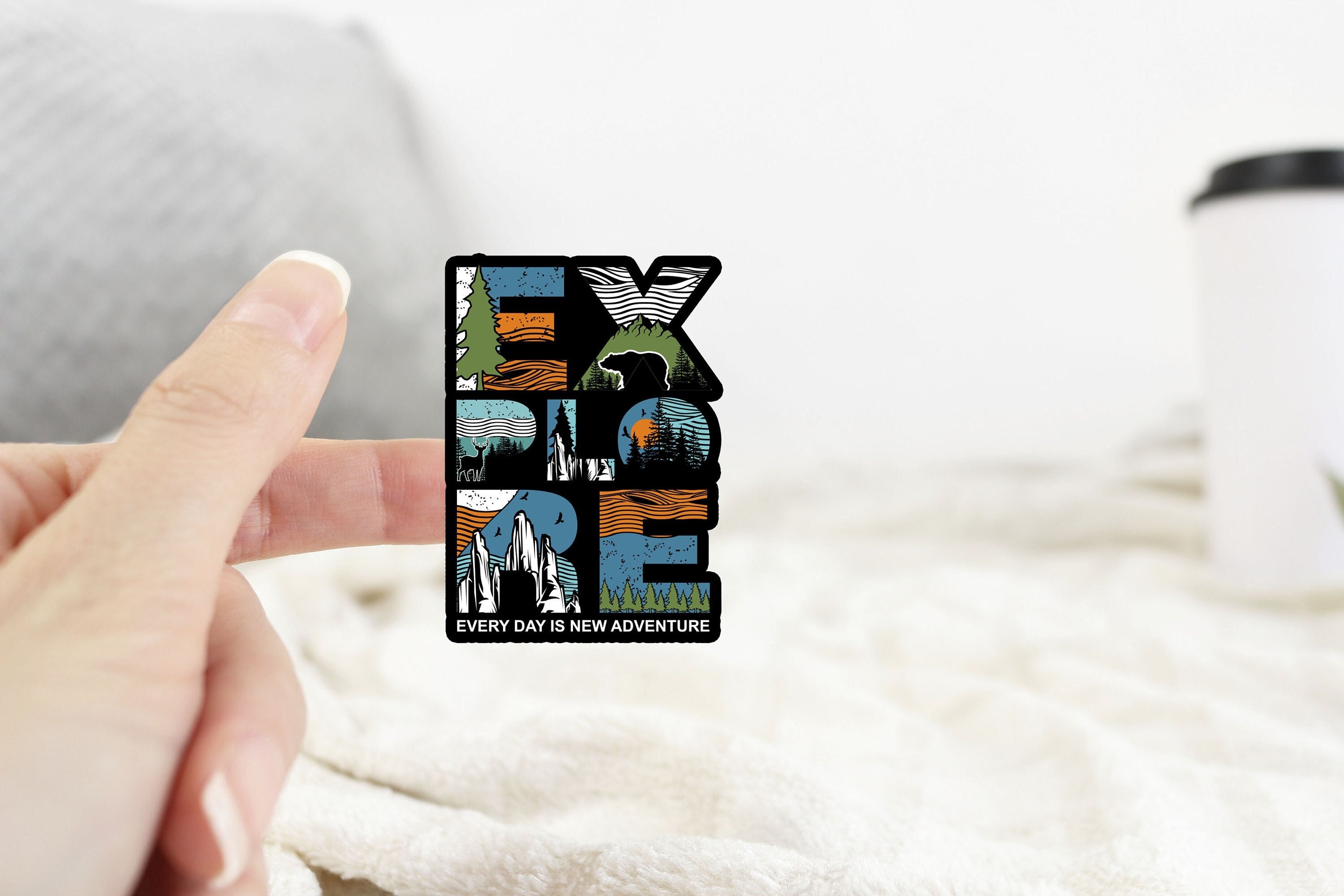 Explore Sticker Outdoorsy Sticker Wild Sticker Bumper | Etsy