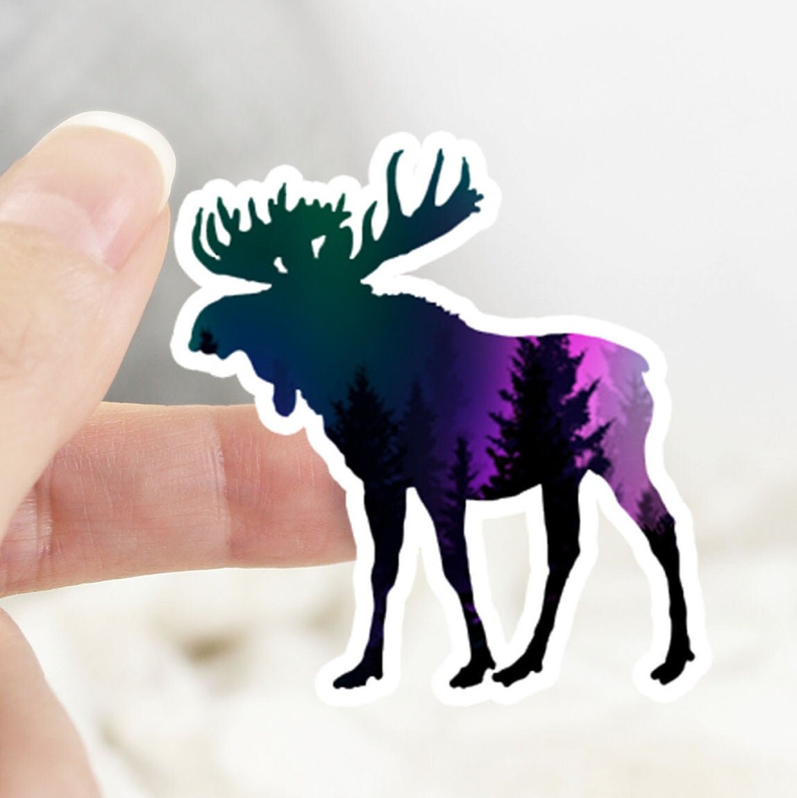 Vinyl Moose Stickers, Stickers for Hydroflask, Stickers for Laptop ...