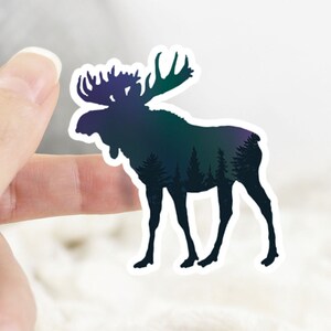 Vinyl Moose Stickers, Stickers for Hydroflask, Stickers for Laptop ...