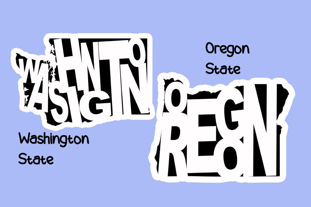 Pacific Northwest Sticker, PNW Car Bumper Sticker, Bullet Journal ...