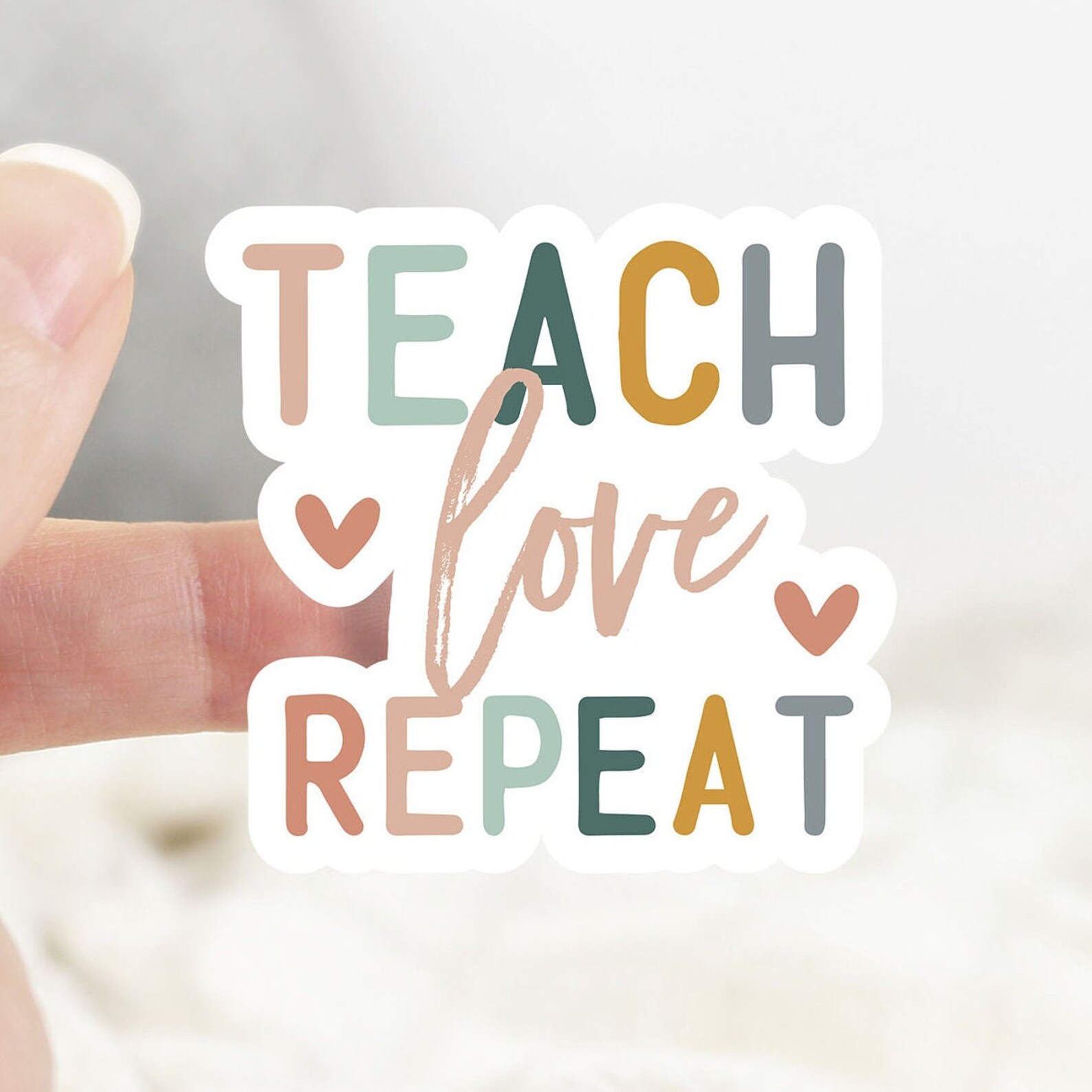 Teacher Vinyl Stickers Cute Sticker Pack Teacher Gifts - Etsy