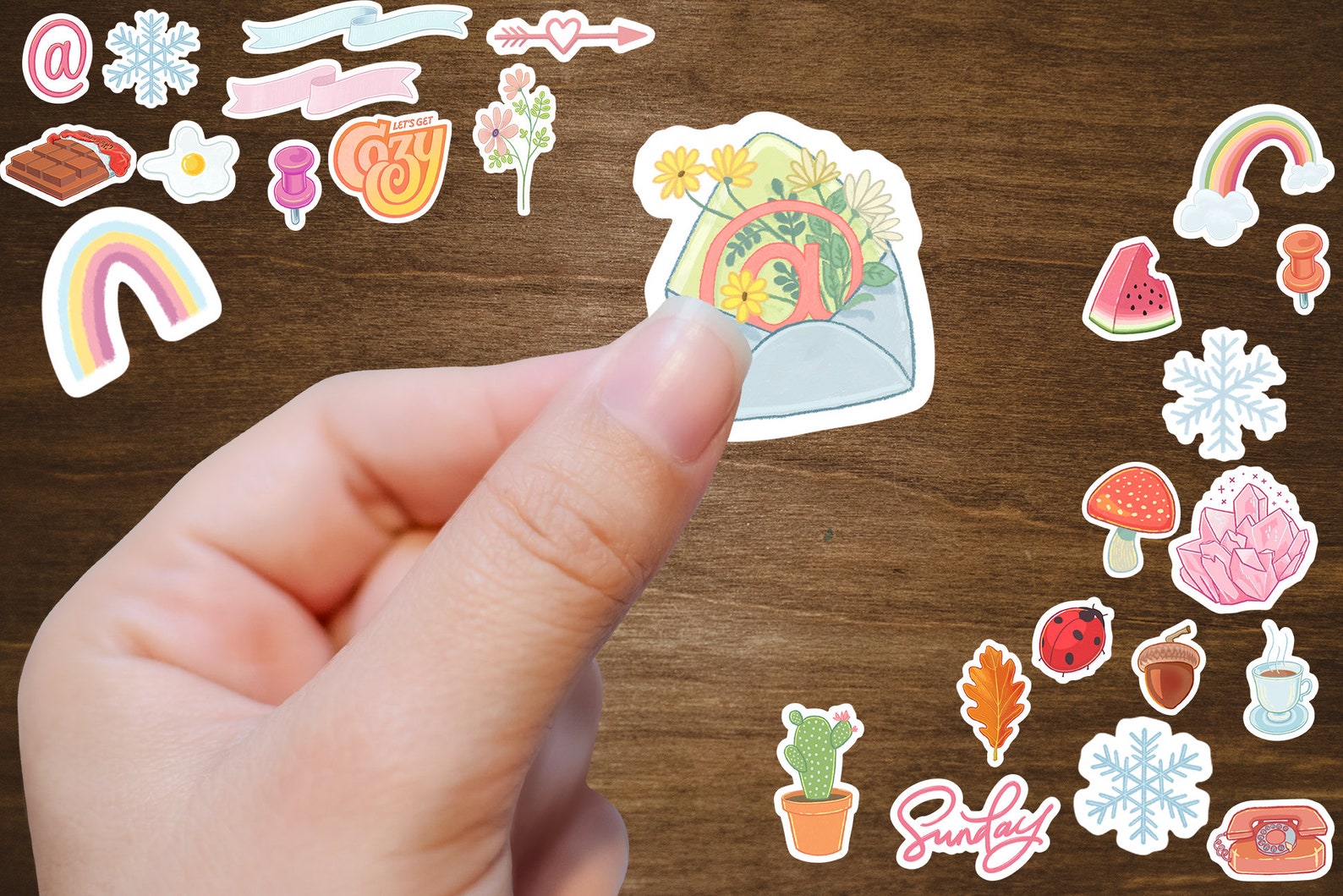 Cute Stickers Pack Aesthetic Stickers Bullet Journal | Etsy