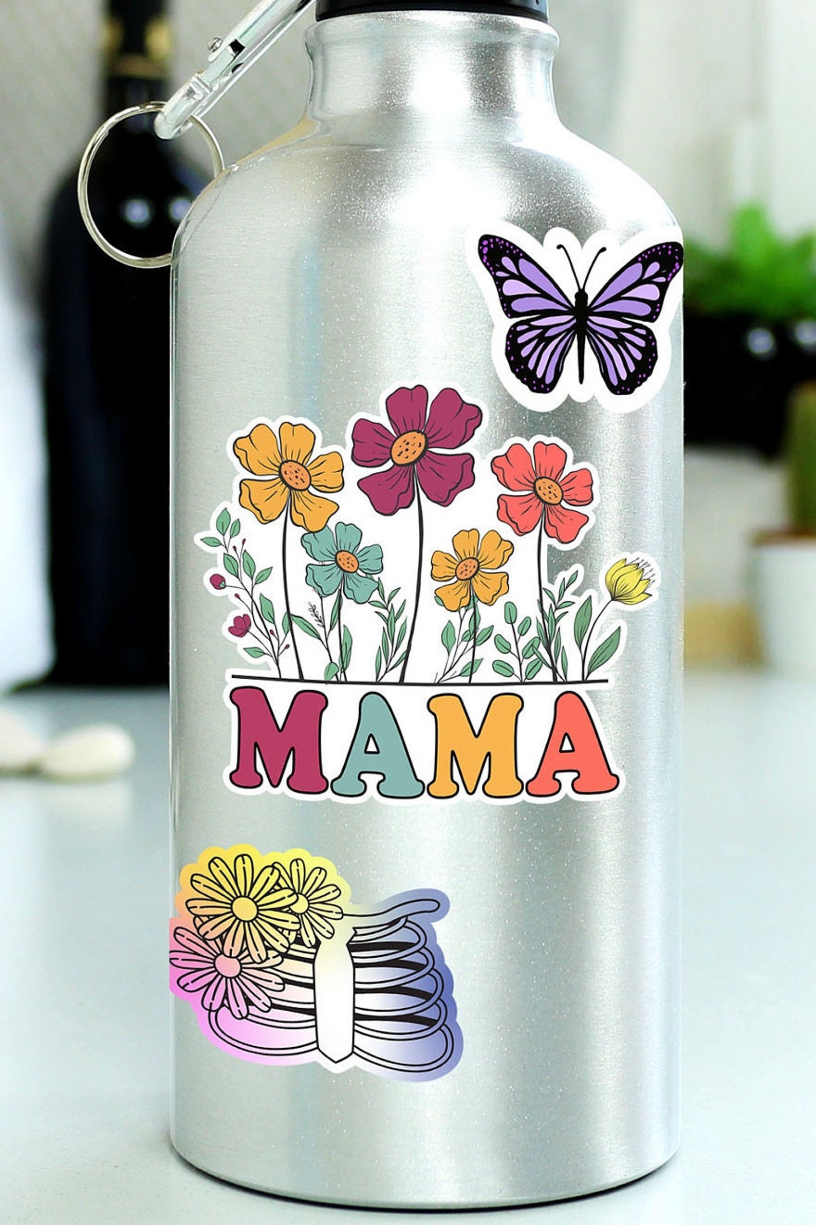 Floral Mama Sticker Cute Mama Vinyl Sticker Mothers Day - Etsy