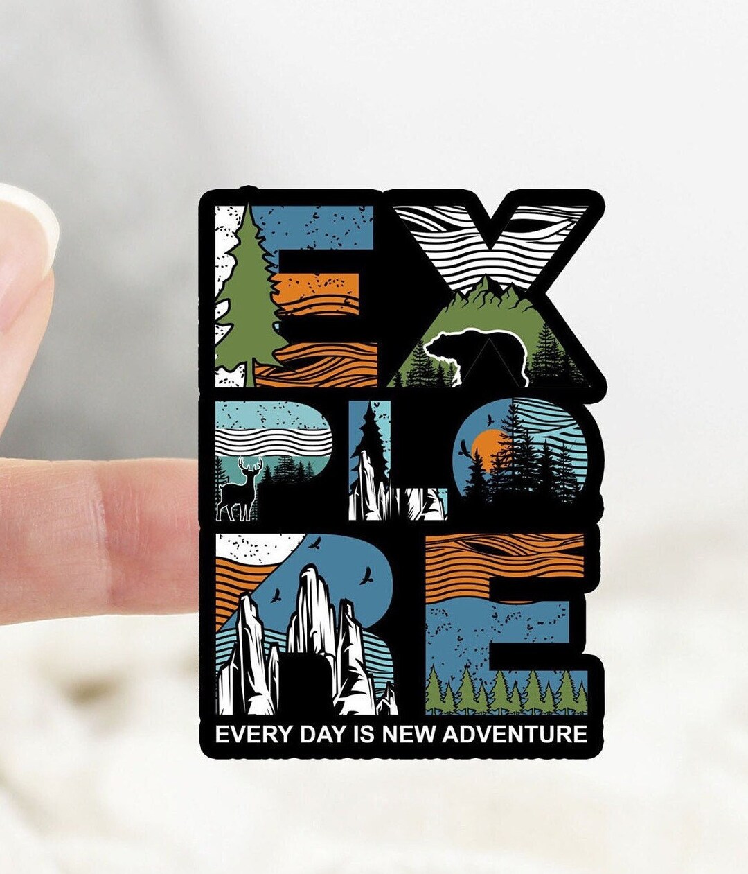 Explore Sticker, Outdoorsy Sticker, Wild Sticker, Bumper Sticker ...