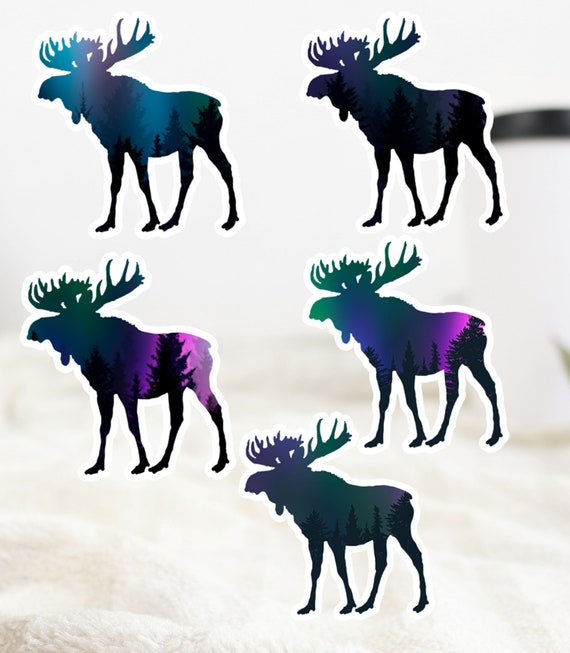 Vinyl Moose Stickers Stickers for Hydroflask Stickers for - Etsy
