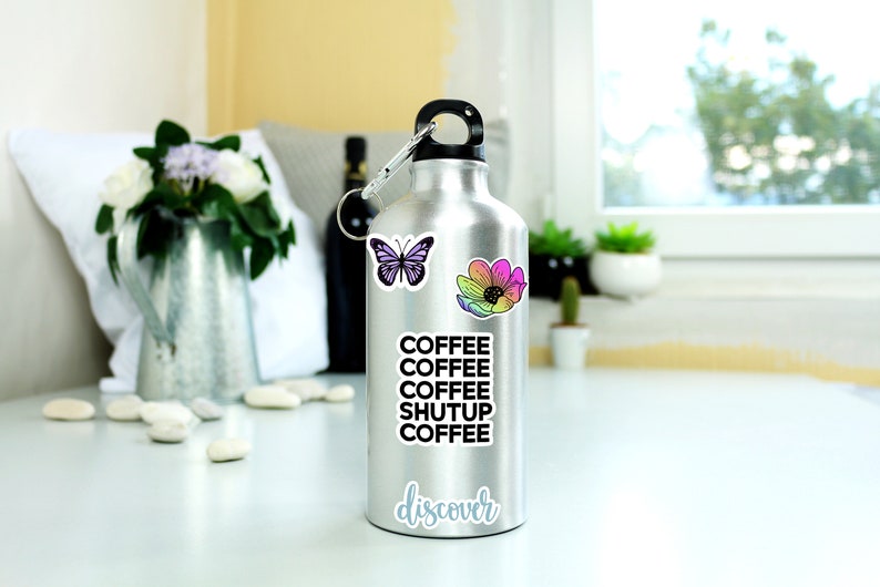 Vinyl Coffee Sticker, Funny Sticker, Hydro Flask Sticker - Etsy