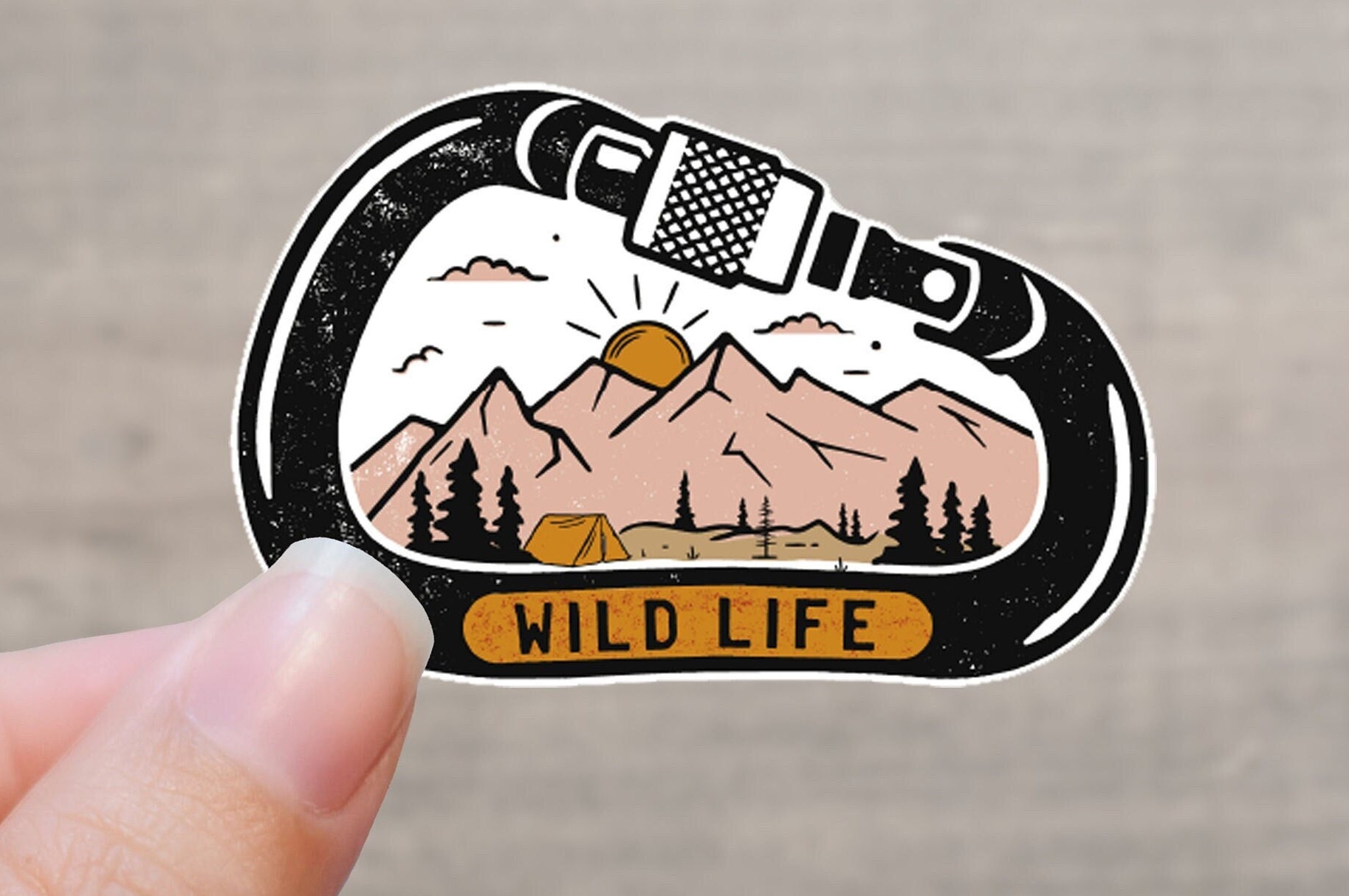 Wild Life Sticker Hiking Sticker Outdoorsy Sticker Camping - Etsy