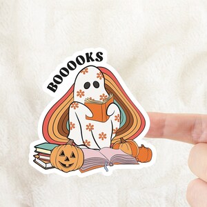 Spooky Book Ghost Halloween Laptop Water Bottle Read Books Bullet ...