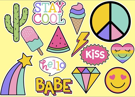 Cute Retro Stickers Waterproof Stickers Vinyl Stickers - Etsy