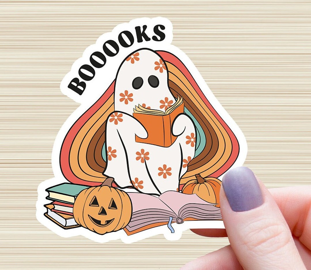 Spooky Book Ghost Halloween Laptop Water Bottle Read Books Bullet ...