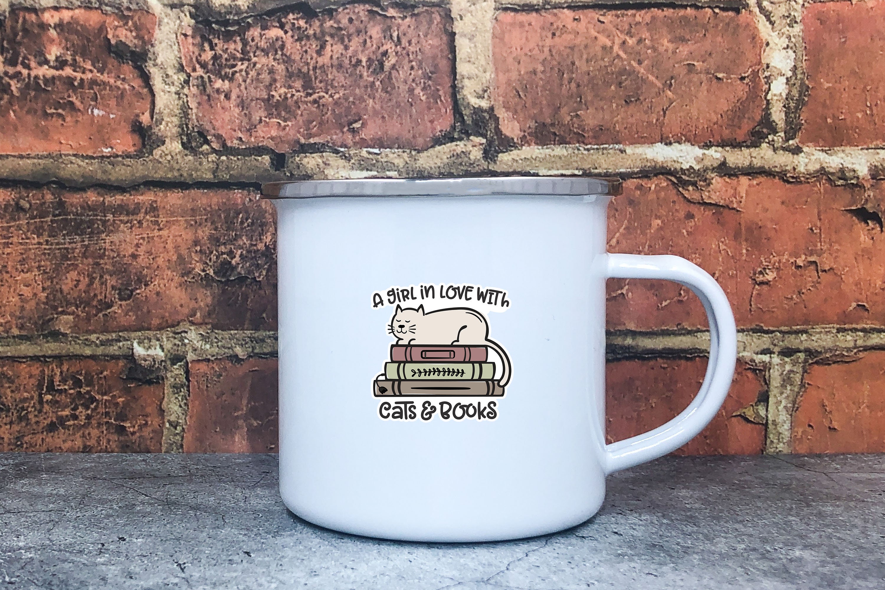 Cat Book Sticker Gift Idea Stickers for Hydroflask Cat - Etsy