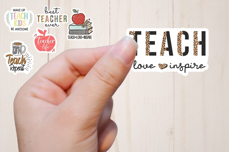 Teacher Vinyl Stickers Gifts for Teachers Teacher Stickers - Etsy